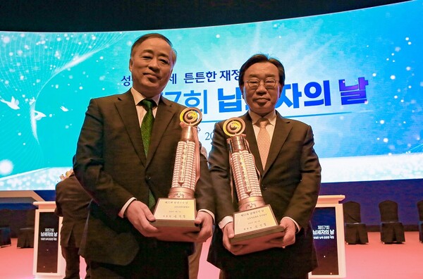 금호석화-금호피앤비화학, '고액 납세의 탑' 수상